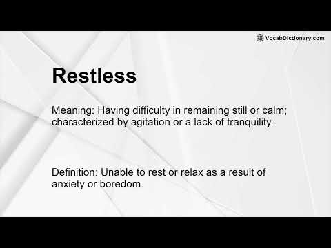 Restless Meaning