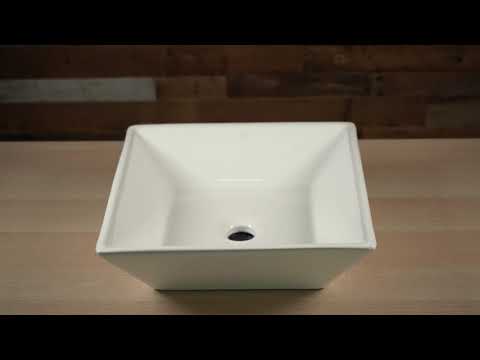 Product Profile: KASU DV - Square Ceramic Bathroom Sink