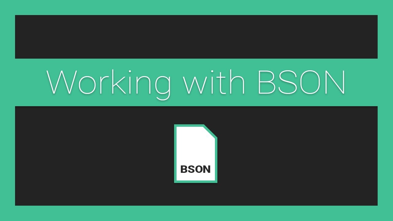 Working with BSON in JavaScript