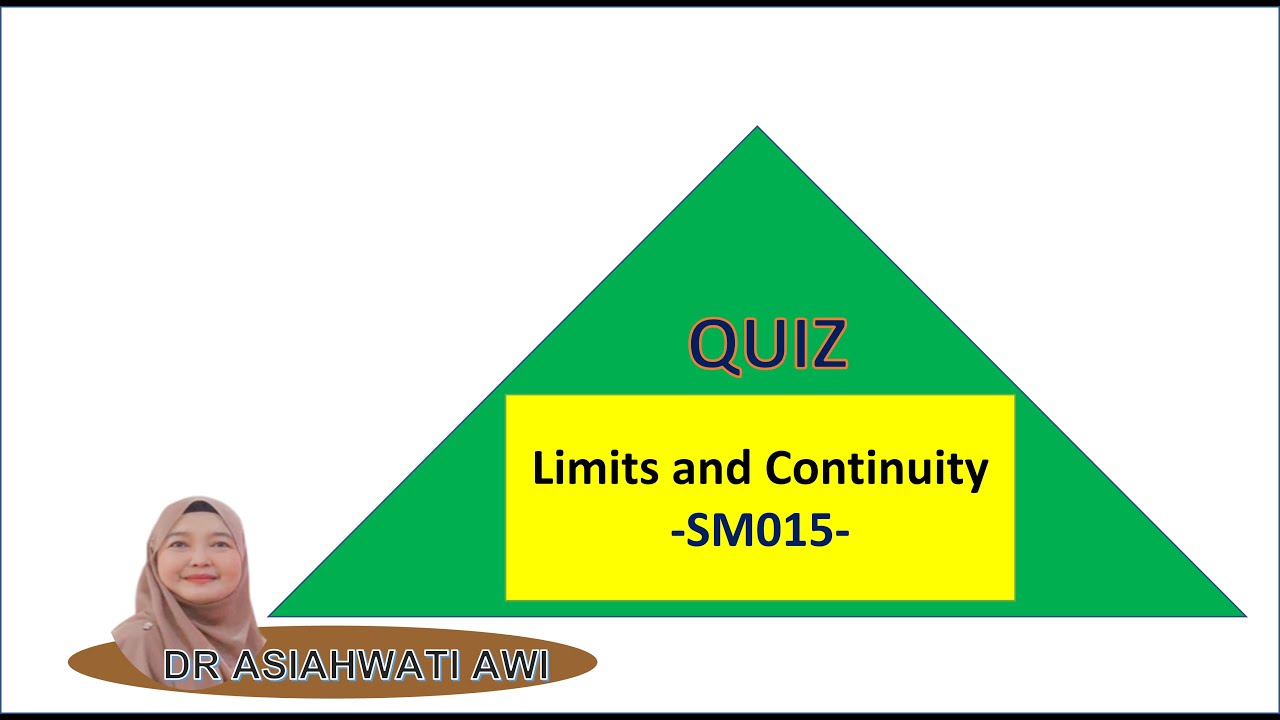 Limit and continuity (quiz)