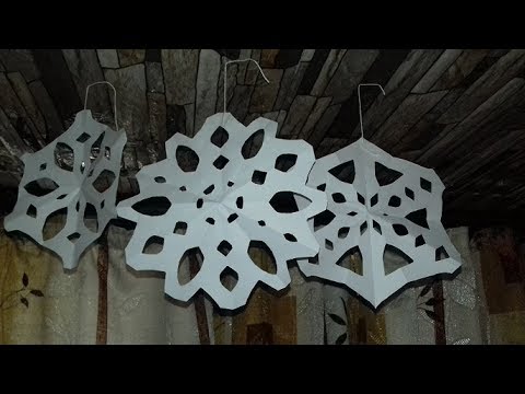 Easy Snowflakes design ideas - Ice crystal home decor - Handmade
