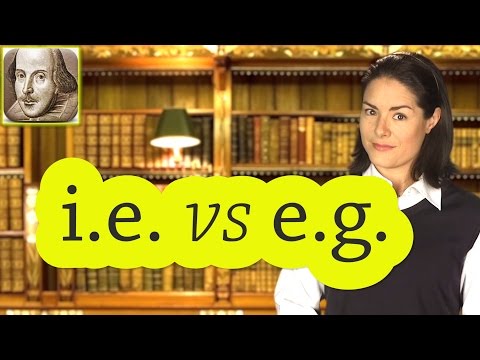 i.e. vs e.g. | Basic English Grammar Rules | ESL | SAT | TOEFL