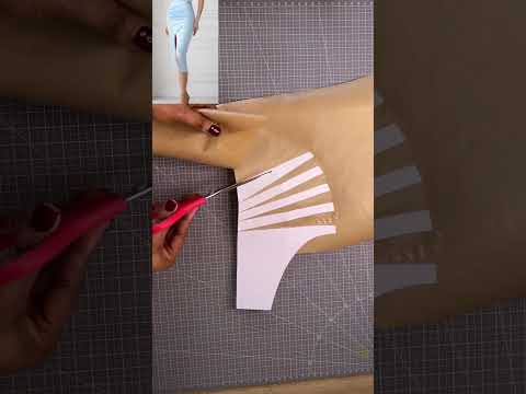 Draped skirt | slash and spread method #slashandspread #skirt tutorial #draping #sewingpattern #diy
