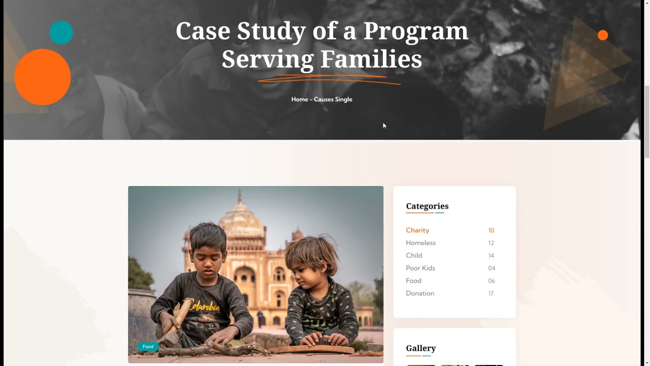 Givemo - Charity and Nonprofit Figma Template 14 mission