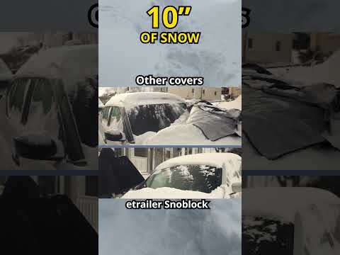 Keeps the snow and ice from your windshield and wipers!