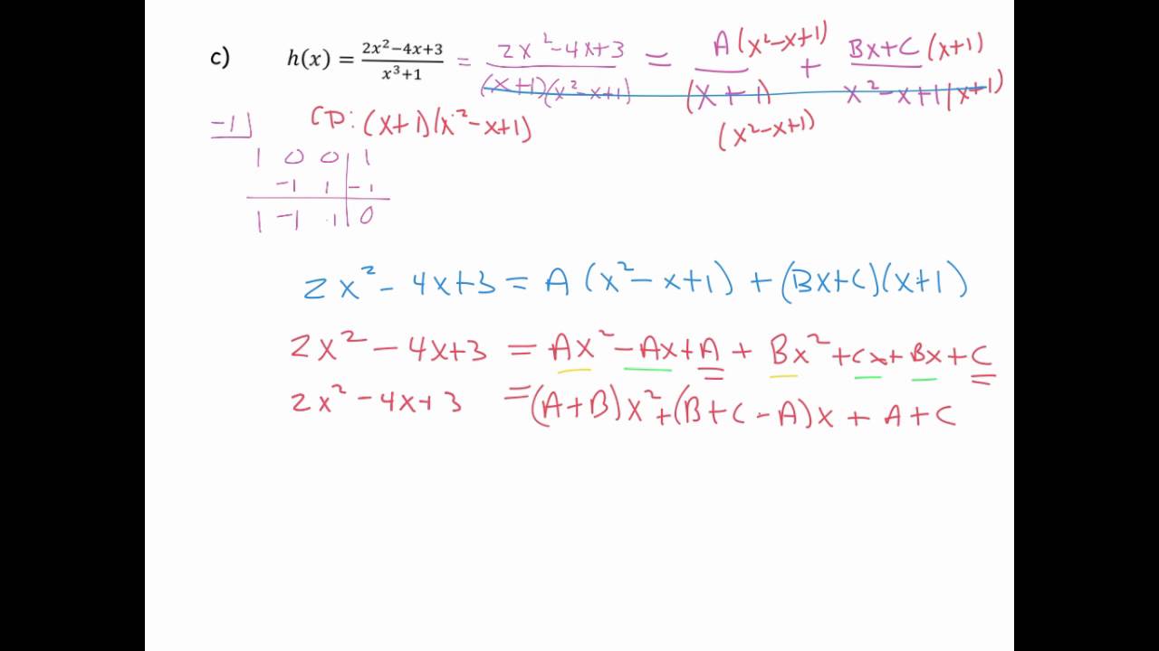 Partial Fraction Decomposition Example 2