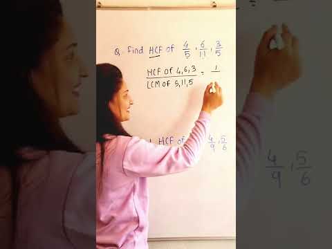 HCF of fractions #hcf #mathsscam #shorts