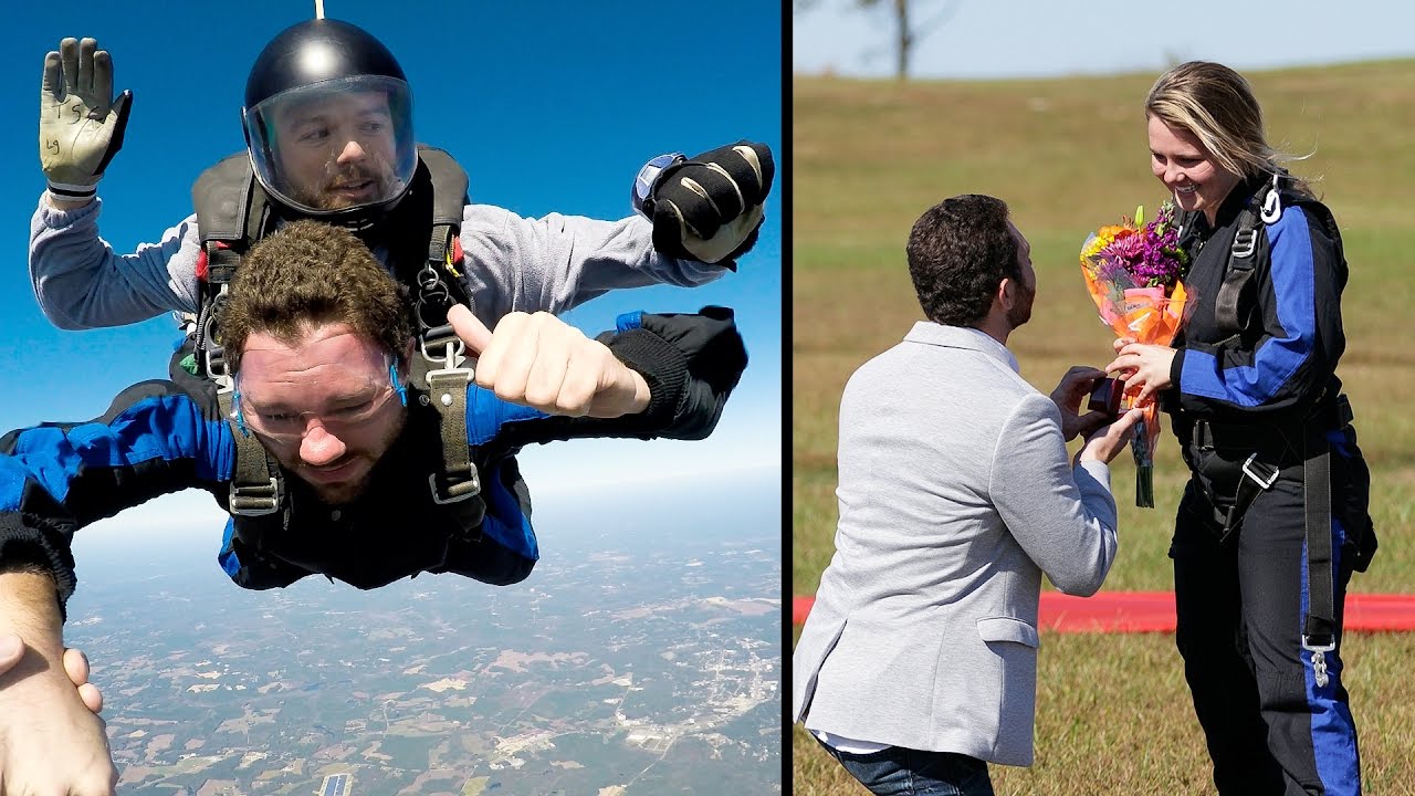 Epic Skydiving Proposal in 4K!!