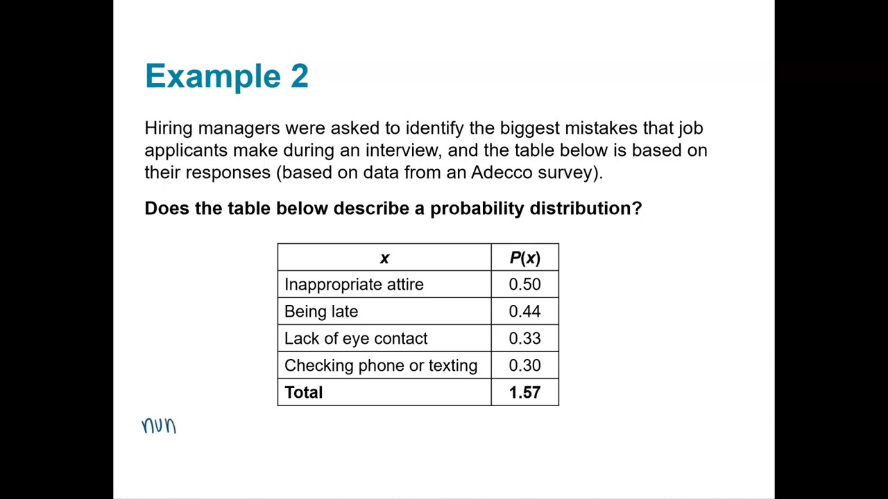 Section 5.1 (part 1.0) | Probability Distributions