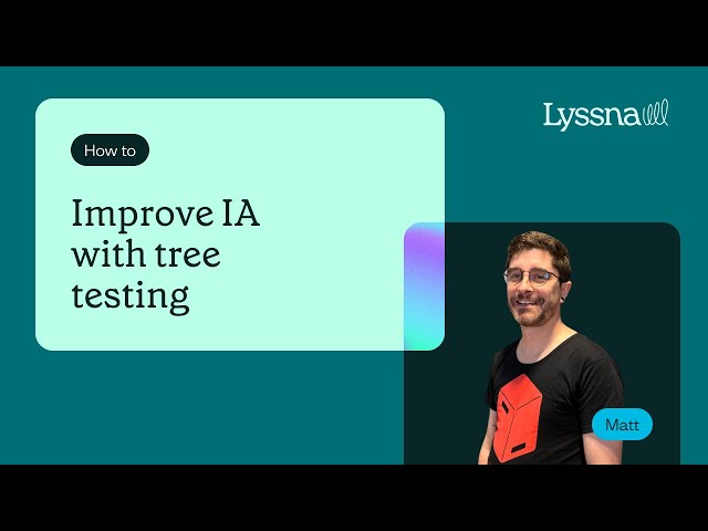 Tree testing | Lyssna