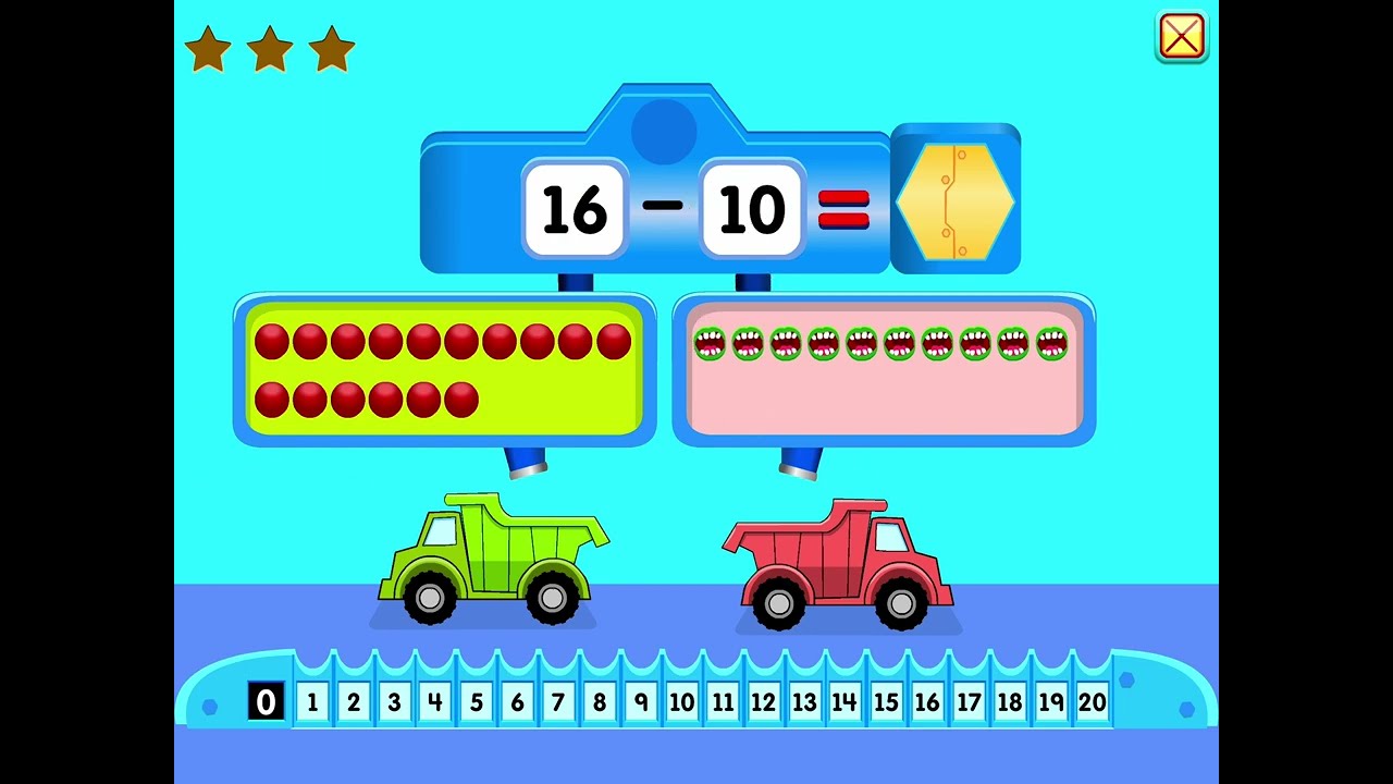 Starfall Subtract from 20