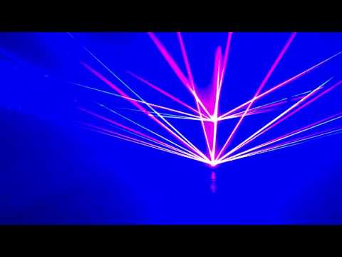 Laser light show and Laser Space Cannon Demo LA 6/6/2016
