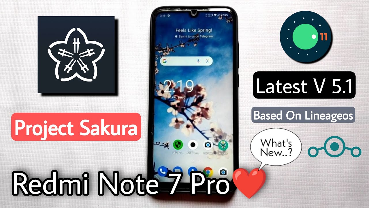 Project Sakura. Install Project Sakura 5.1 On Redmi Note 7 Pro. Smooth EXP. | Based On Lineage os🔥🔥🔥