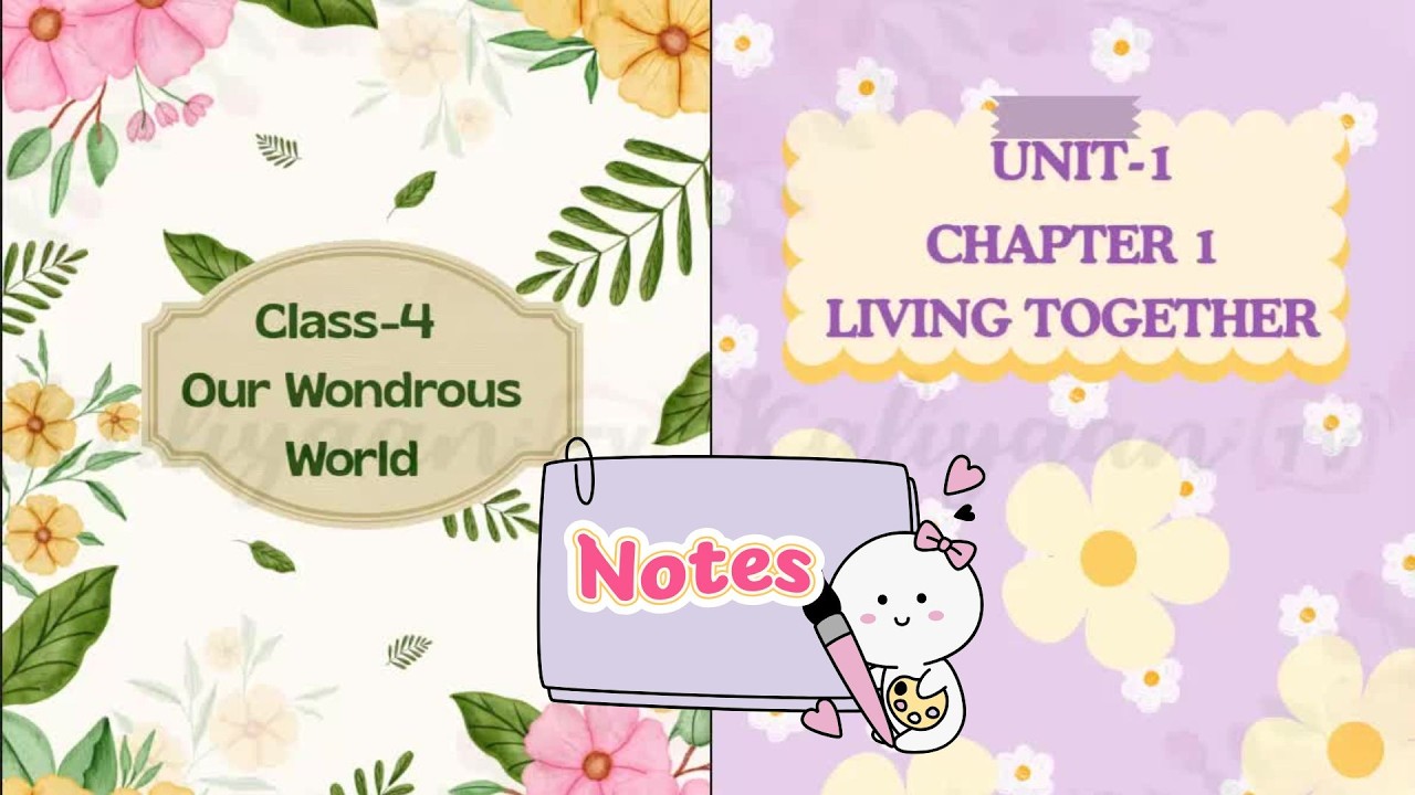 Class 4 All Subjects Notes PDF | EVS Our Wondrous World | NCERT Notes + Practice Questions