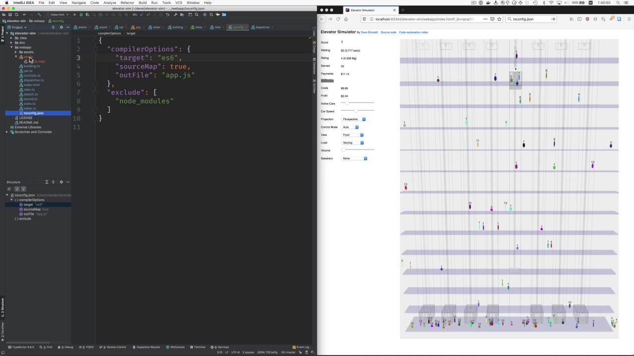 Changing Elevator Simulator from JS to TypeScript