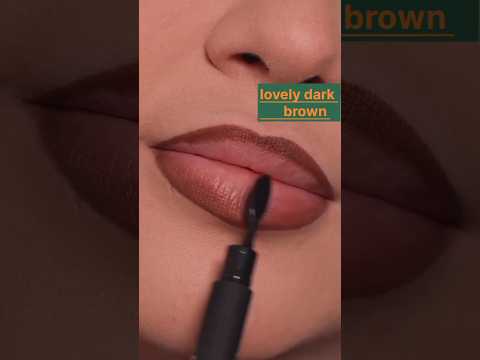 dark brown lipstick for party look||#shortsfeed #lipstick #shorts #short