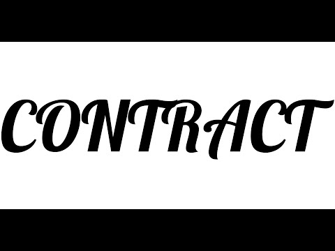 The word 'contract' Meaning