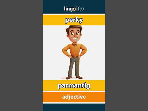 π¬π§π³π± perky - parmantig : learn English : laten we Engels leren : vocabulary builder