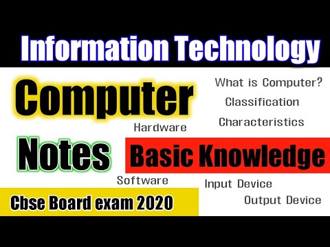 Information Technology Class 10 -- Basic Computer Knowledge -- Class 10 ...