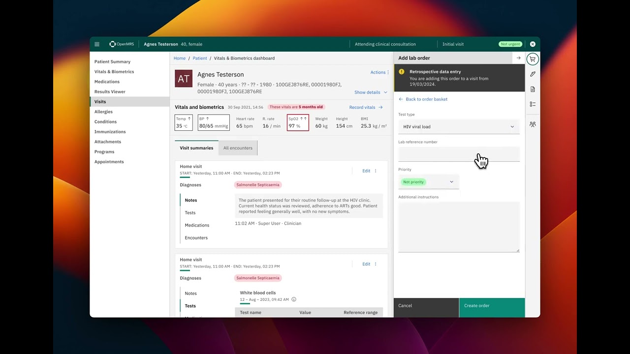 Streamlining retrospective data entry in OpenMRS for improved usability ...