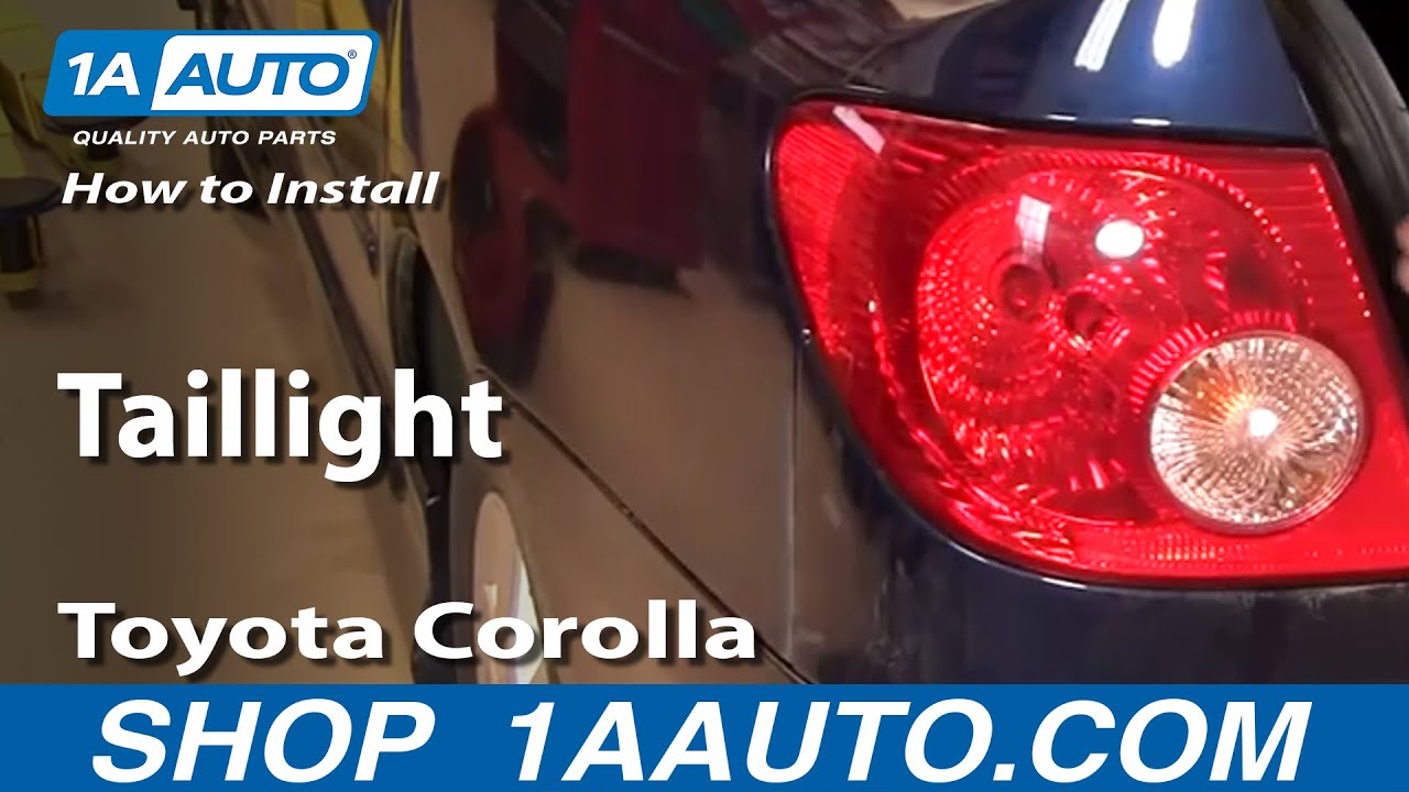 How to Replace Tail Light 03-04 Toyota Corolla