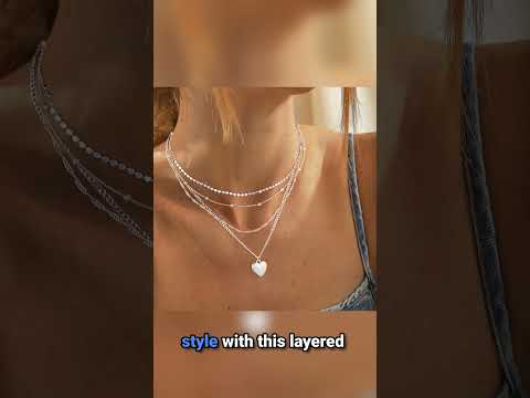 Gold Silver Layered Necklace for Women Pearl Necklace for Women 14k Gold collar matrimonio Pandora