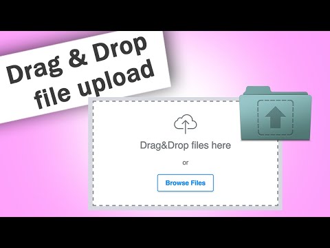 Learn Drag drop file uploader using Javascript and PHP | No Frameworks | Quick Programming ...