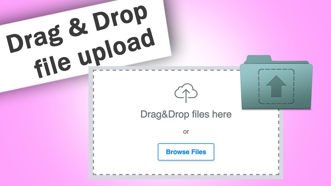 Drag & drop file uploader using Javascript and PHP | No Frameworks | Quick Programming Tutorial