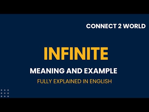 What Does infinite Means || Meanings And Definitions With infinite in ENGLISH