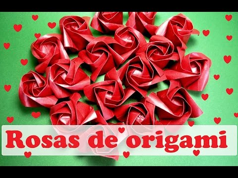 COMO FAZER ROSAS DE ORIGAMI | The Secrets of OrigamiThe Secrets of Origami