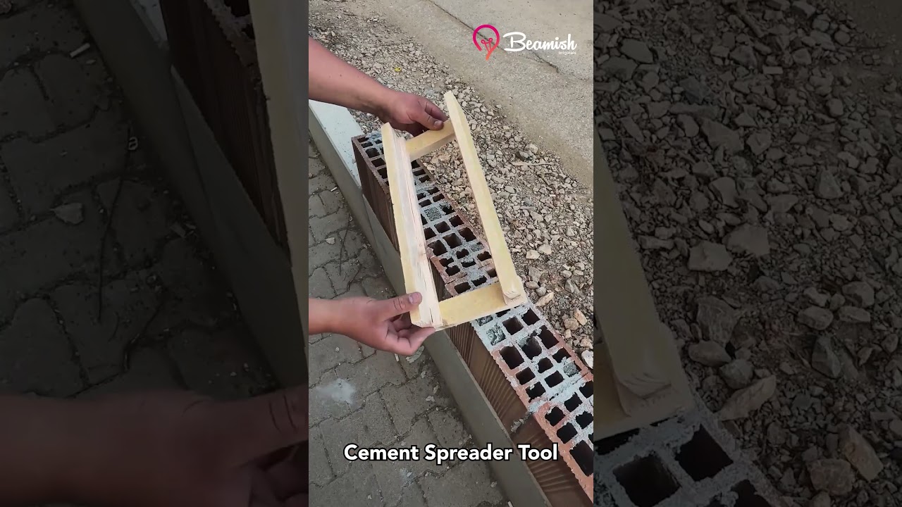 DIY Cement Spreader Tool 🧱 #cement #tools #diy