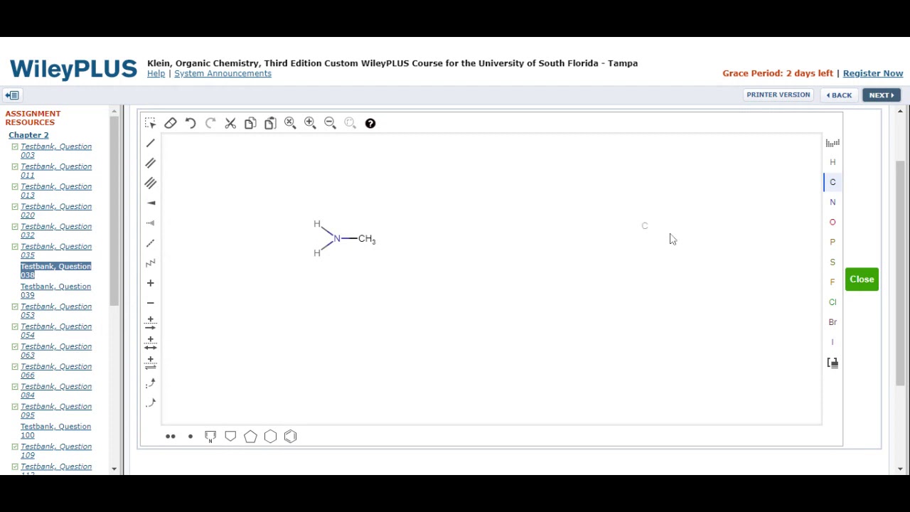 Drawing NH2CN Lewis Structure in WileyPLUS