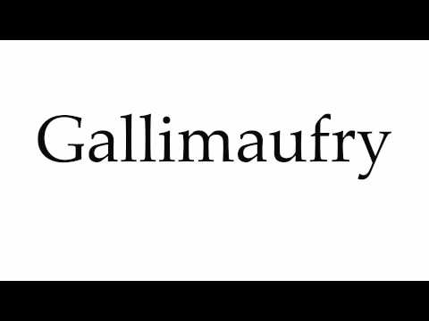 How to Pronounce Gallimaufry