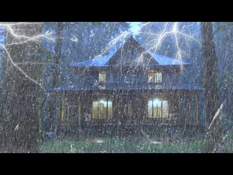 Heavy Rain with Thunder Sounds for 3 Hours – The Ultimate Sleep & Study Aid