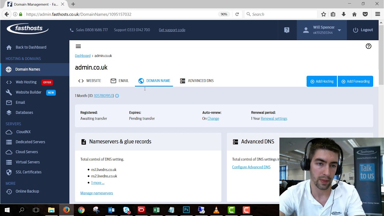 Transferring uk domain names to Fasthosts
