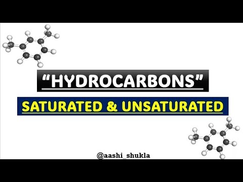 Hydrocarbons - Saturated and unsaturated hydrocarbons Video Lecture ...
