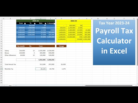 Salary Tax Calculator for the Year 2023 24 Revised Rate