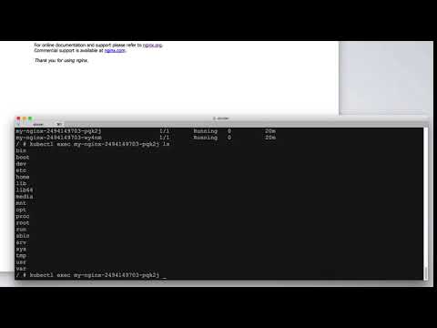 kubernetes bootcamp: exec