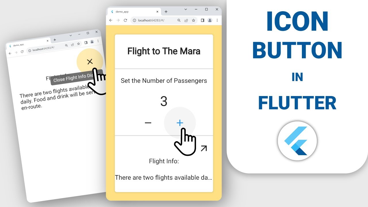 IconButton widget in Flutter - Tutorial with example app