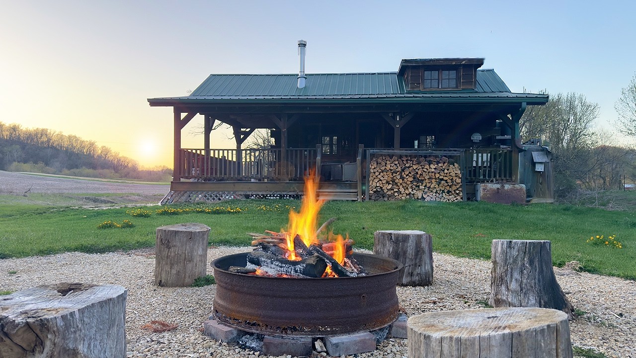 Remote Off Grid Cabin Camping