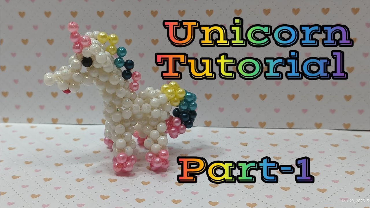 3D Beaded Unicorn Tutorial Part-1 By Craft Novelty Sons