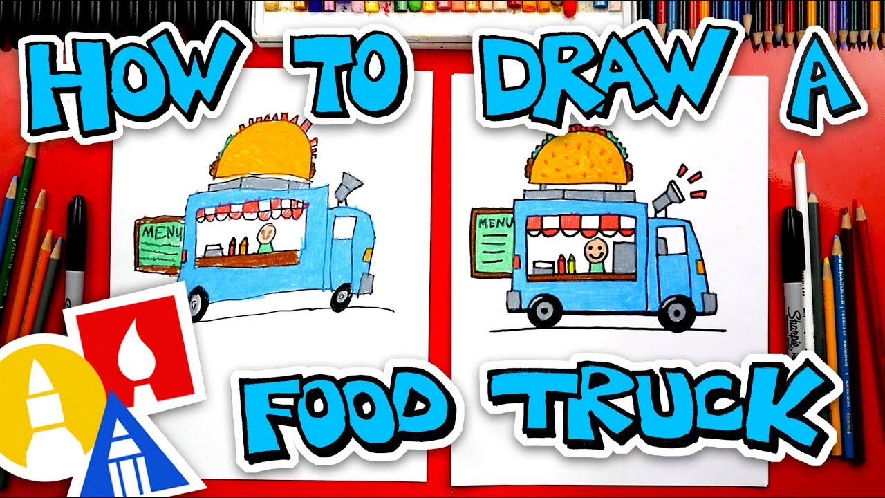 How To Draw A Food Truck + New Challenge Time