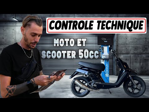 Je passe le CONTRÔLE TECHNIQUE avec un MBK Booster 50cc, je vous explique tous