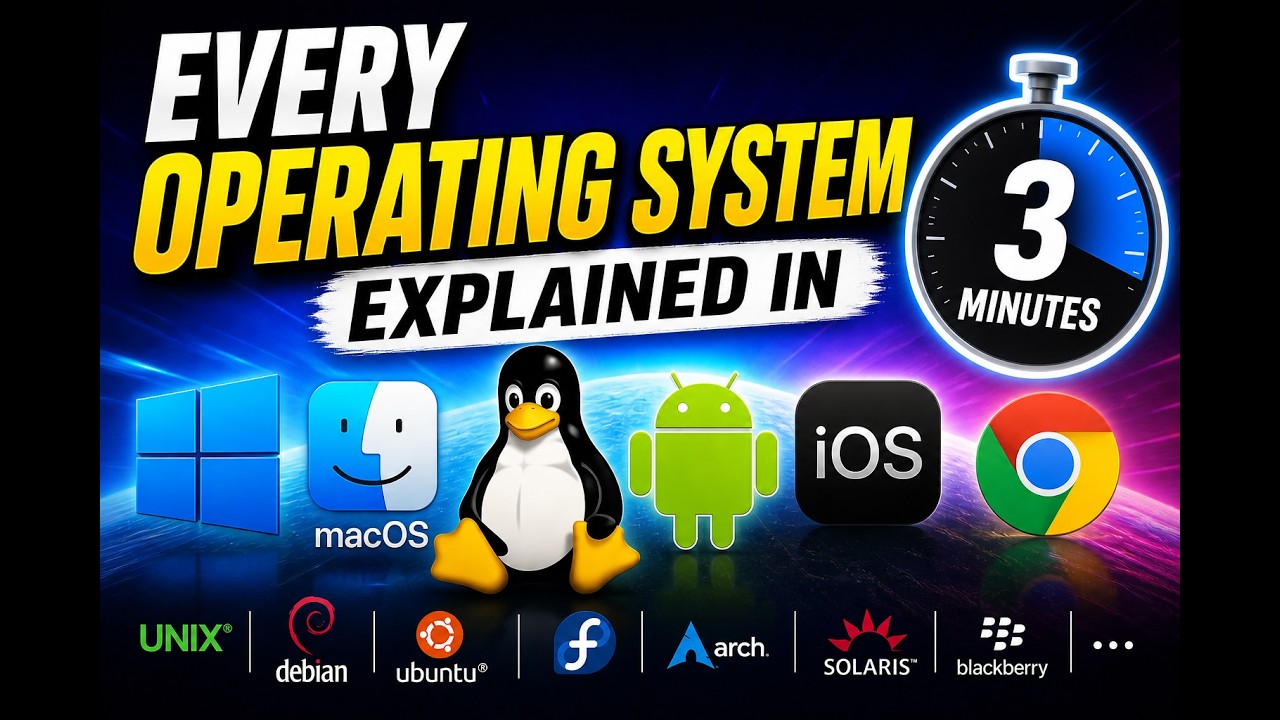 Every Operating System Explained In 3 m #operatingsystem