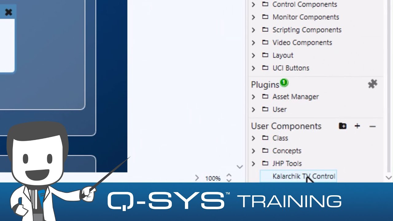 Q-SYS Training | Control and UCI ADVANCED - F1 - Plugins and User Components