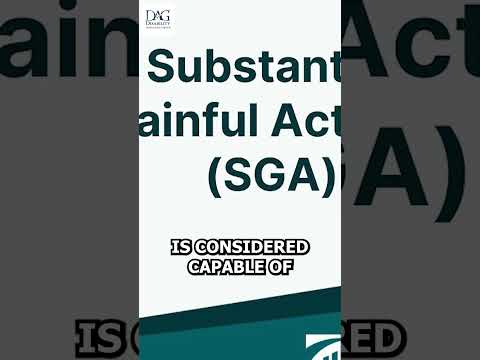 Substantial Gainful Activity SGA for SSDI #disabilityadvantagegroup #ssdi #socialsecurity