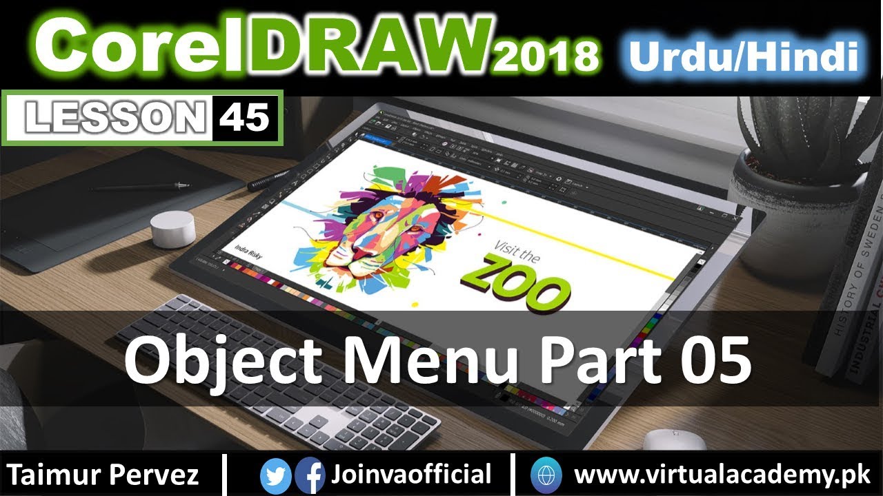 CorelDraw Menu| Object Menu | Transformation Options | 45
