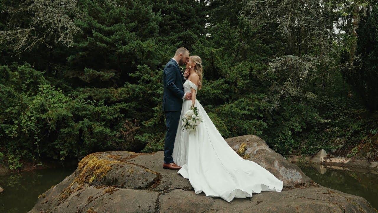 Caught in the Rain | Corey and Alyssa's wedding at Rock Creek Gardens