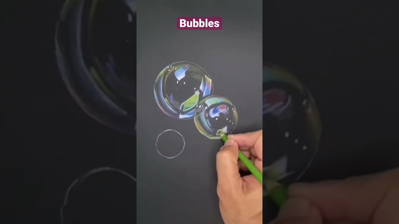 how to draw bubbles in 25 seconds