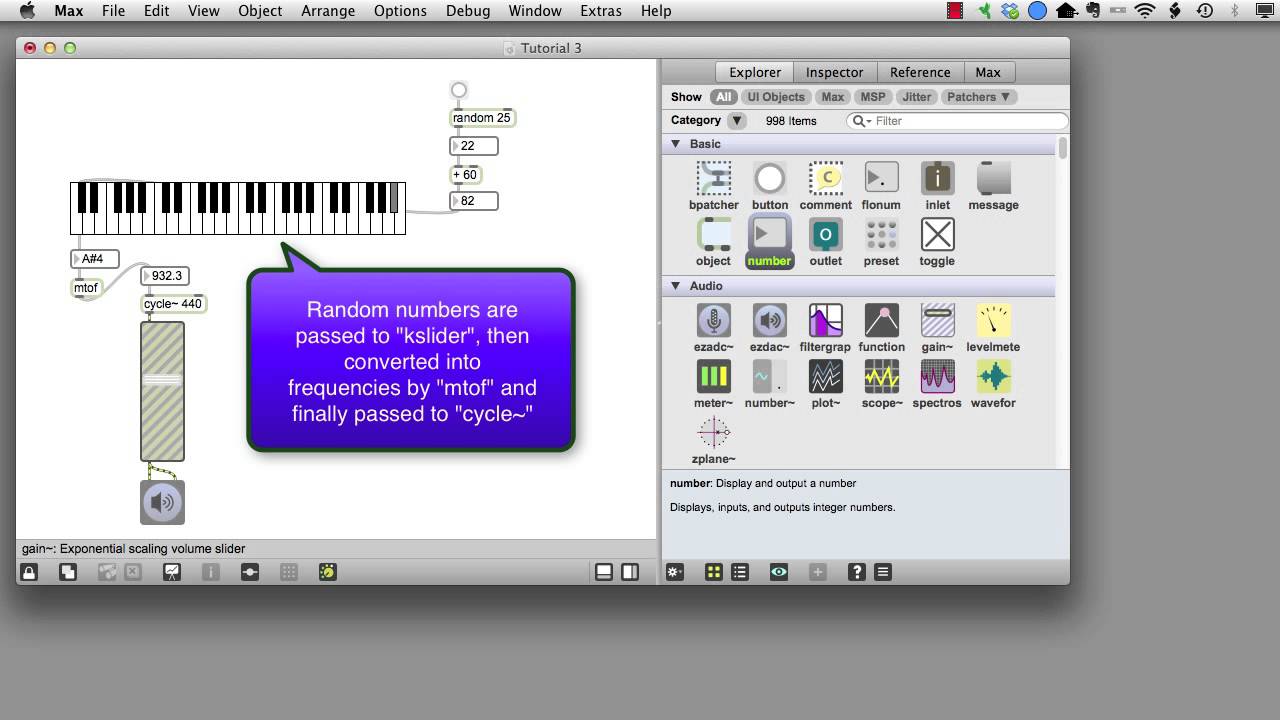 Max MSP Tutorial 3 - Random Notes